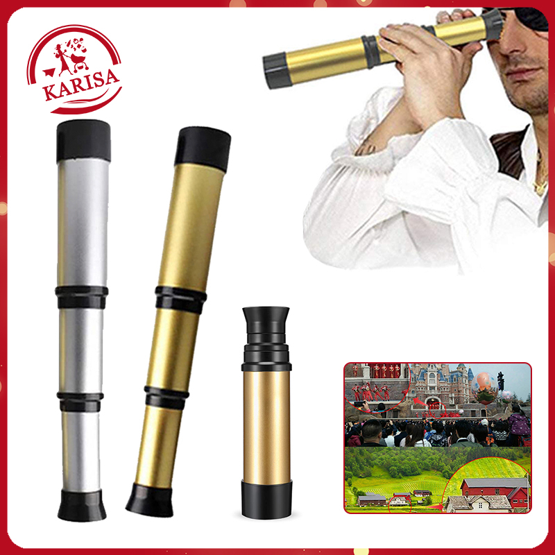 Retractable Pirate Monocular Telescope kids Toy Portable Handheld ...