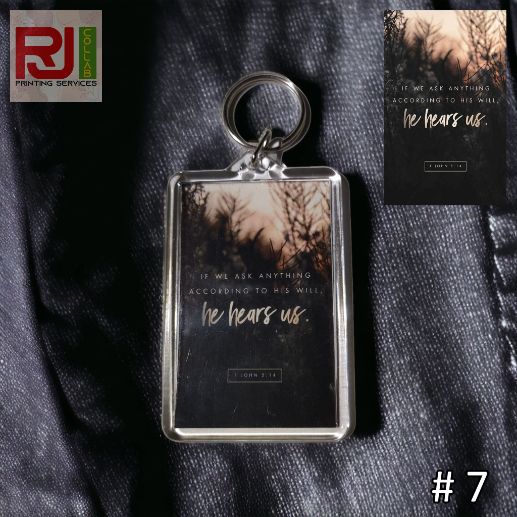 BIBLE VERSE KEYCHAIN (2x3 inches) | Shopee Philippines