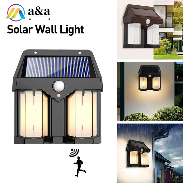 Solar Tungsten Solar Induction Wall Light Sensor Outdoor Waterproof Garden Lamp Lighting ...