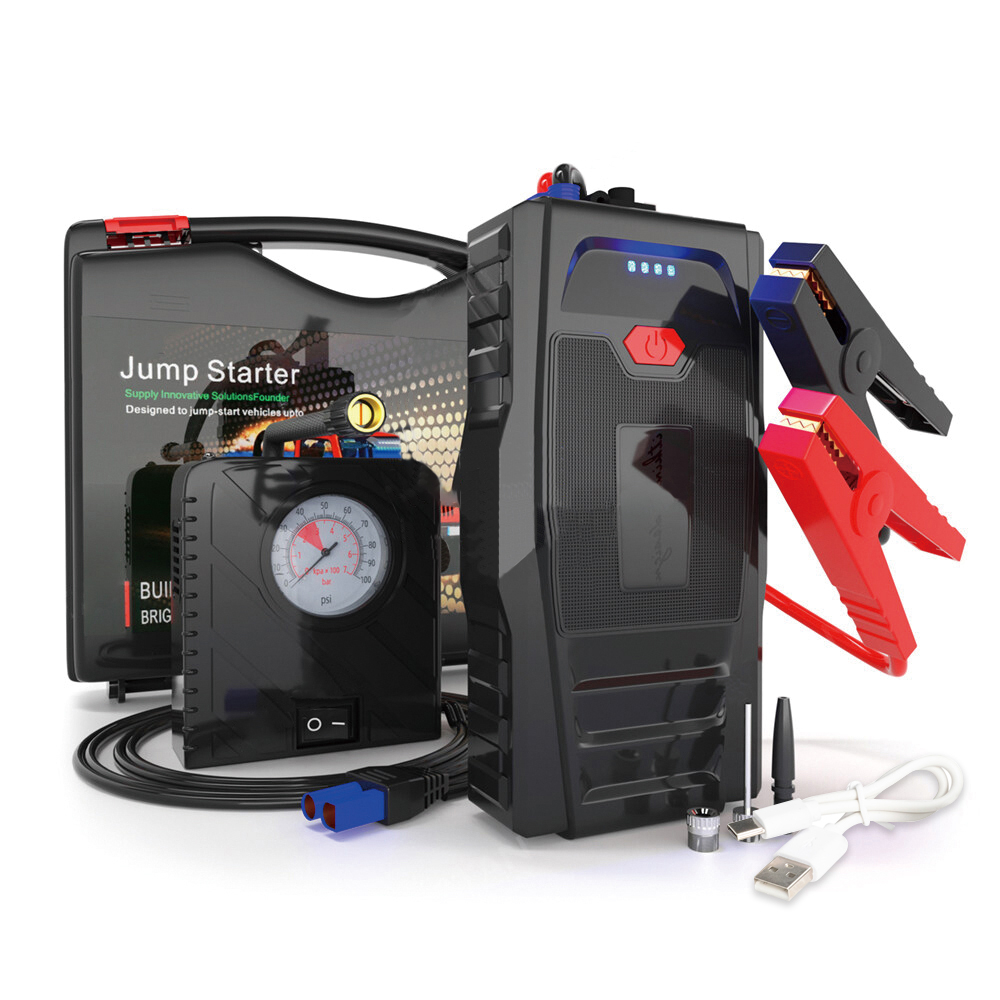 NEW 100% 12V Multi-Function Portable Car Battery Jump Starter for Gas ...