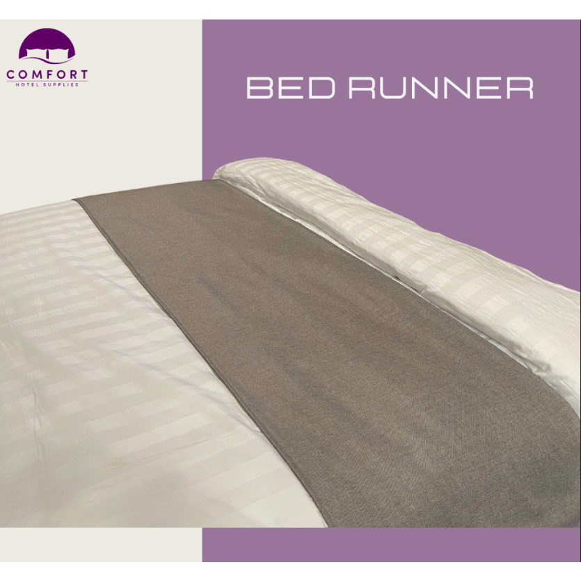 Comfort Hotel Supplies Bed Runner Gray Hotel Decorative Linens for ...