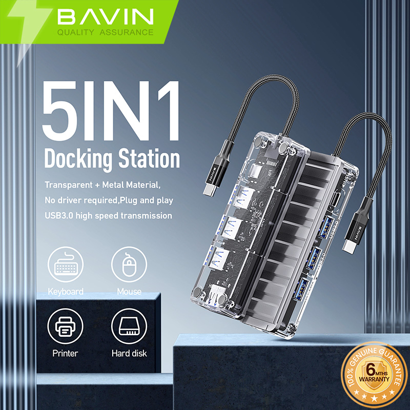 BAVIN I12 Multi functional 4 USB HUB Adapter Widely Supported for USB ...