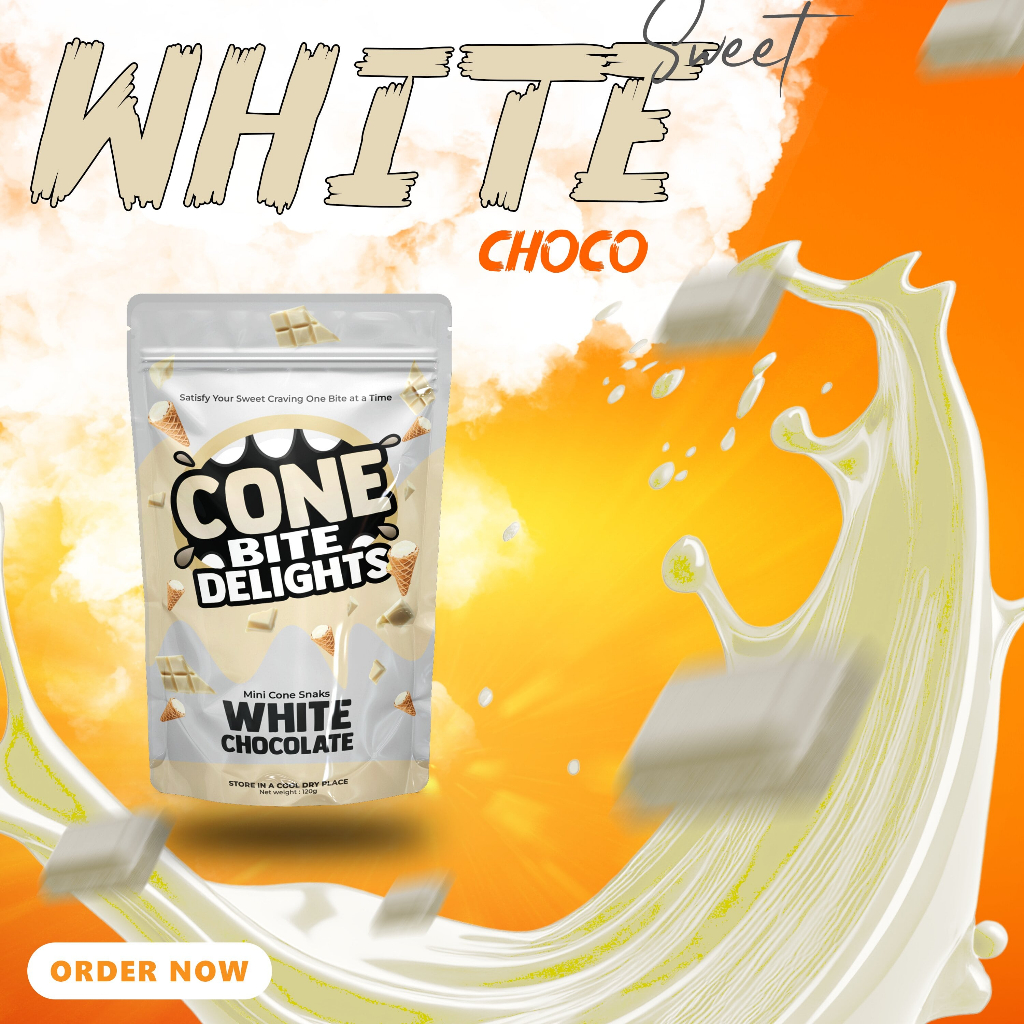 CONE BITE DELIGHTS Cone Tip Bite-size Snack 120g 12- 14pcs per pack ...