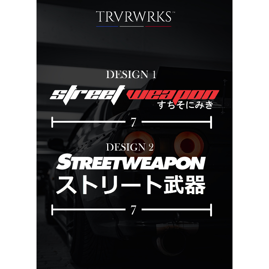 Street Weapon Racing Sticker Decals | Shopee Philippines
