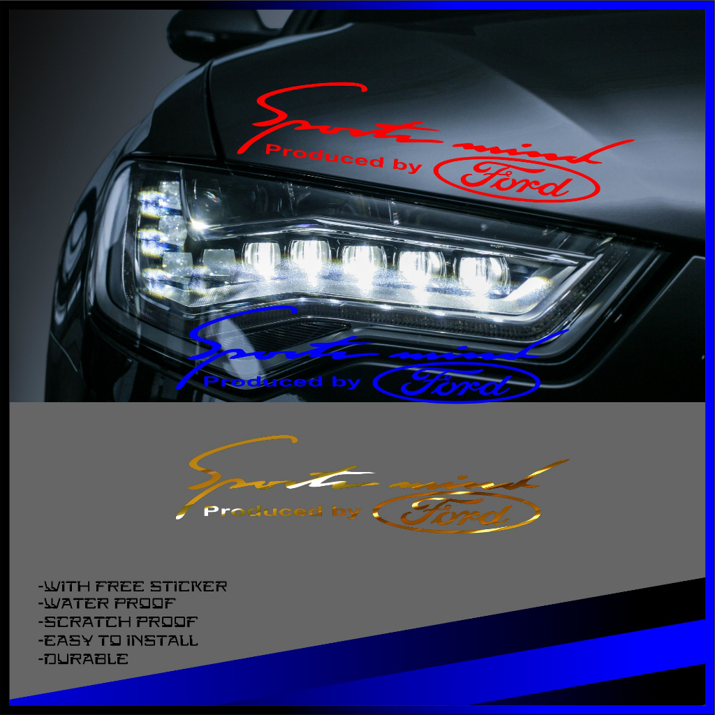 Sports Mind FORD Cut-Out For Car Hood Sticker Decals | Shopee Philippines