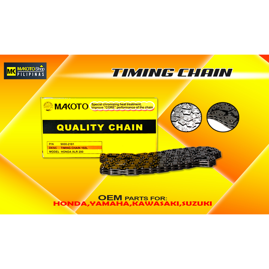 Makoto Timing Chain for Raider-150 / Smash-110 / Raider-J110 | Shopee ...