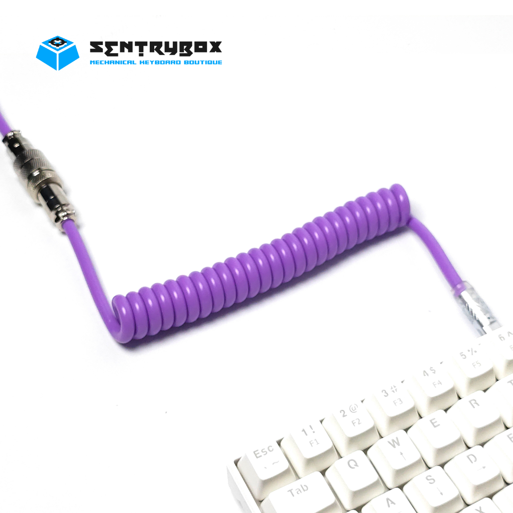 PU Gx16 Type C to Type A Aviator Connector Coiled Cable For Mechanical ...