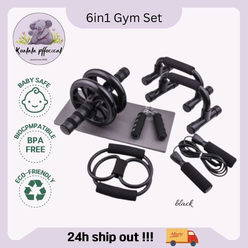 6 IN 1 SET HOME WORKOUT EQUIPMENT 𝗪𝗼𝗺𝗲𝗻 & 𝗠𝗲𝗻 𝗘𝘅𝗲𝗿𝗰𝗶𝘀𝗲 𝗠𝘂𝗹𝘁𝗶𝗳𝘂𝗻𝗰𝘁𝗶𝗼𝗻𝗮𝗹 ...