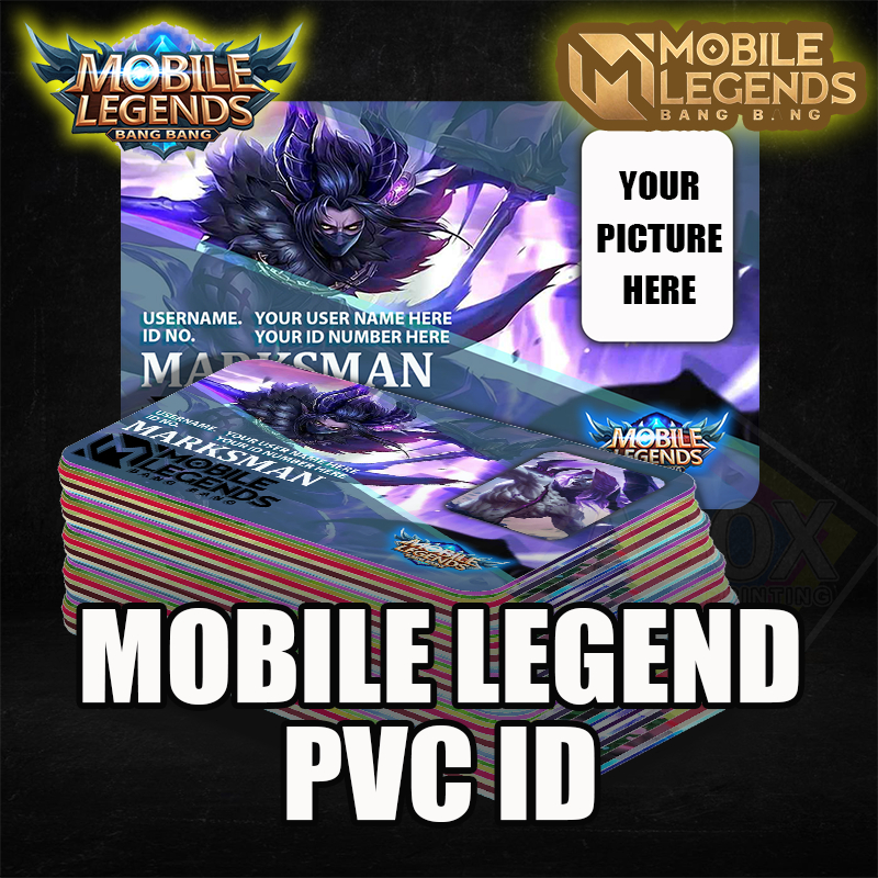 MOBILE LEGEND PVC ID CARD - ML ID FOR GAMERS | Shopee Philippines