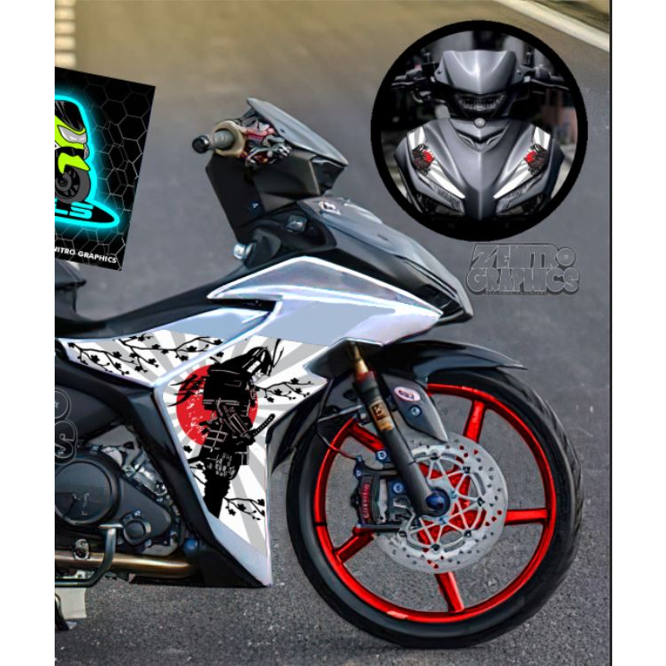 SAMURAI JAPAN DECALS FOR SNIPER 155 (ZENITRO GRAHICS DECALS) | Shopee ...