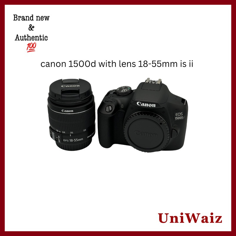 DSLR Canon 1500d with 18-55mm is ii lens BRAND NEW and original canon eos 1500d | Shopee Philippines