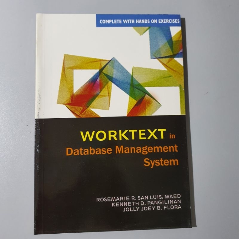 Worktext in Database Management System By: San Luis | Shopee Philippines