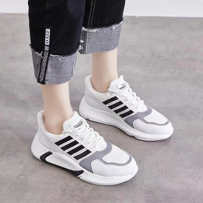 korean sneakers rubber shoes white for women shose | Shopee Philippines
