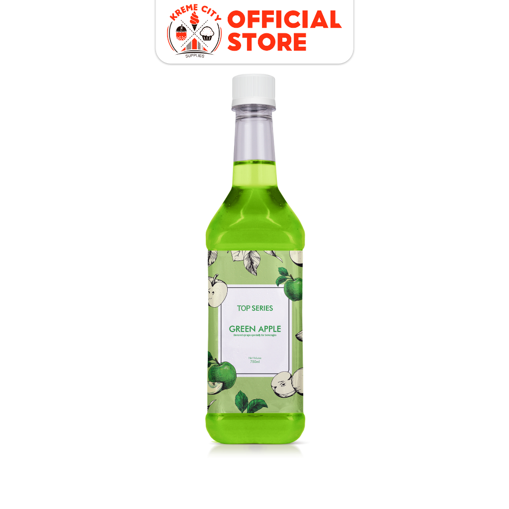 TOP Creamery Top Series Green Apple Syrup 750ml | Shopee Philippines