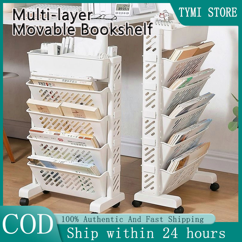 5/6 Layers Bookshelf Storage Multifunctional Student Storage Rack ...