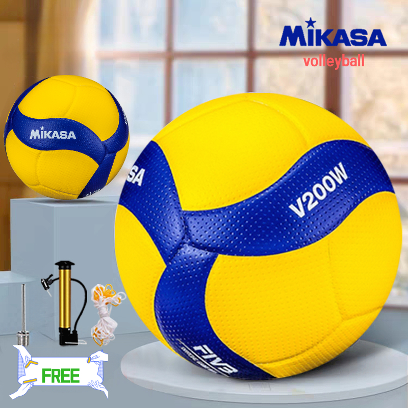 【Ship from Manila】V200W Volleyball Ball Original Mikasa Size 5 Free Pin + Netbag +Pump | Shopee ...