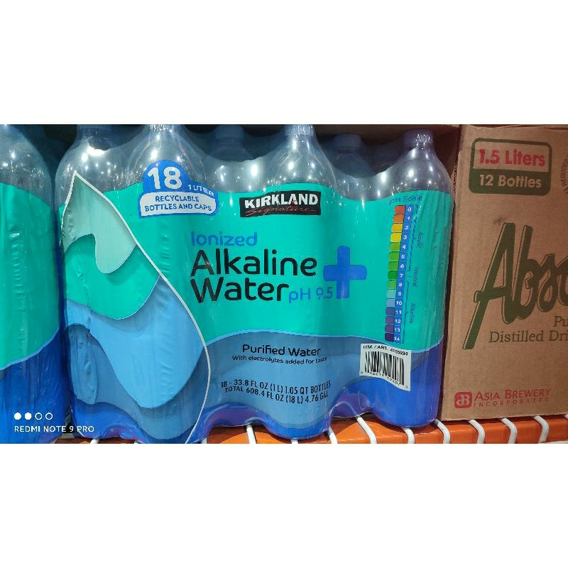 S&R Kirkland Signature Ionized Alkaline Water 1L | Shopee Philippines