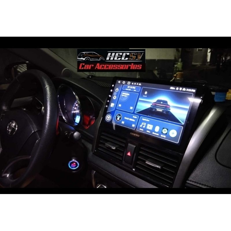 Vios 2014 to 2018 10" Android Head Unit Superman ONKYO Apple CarPlay ...