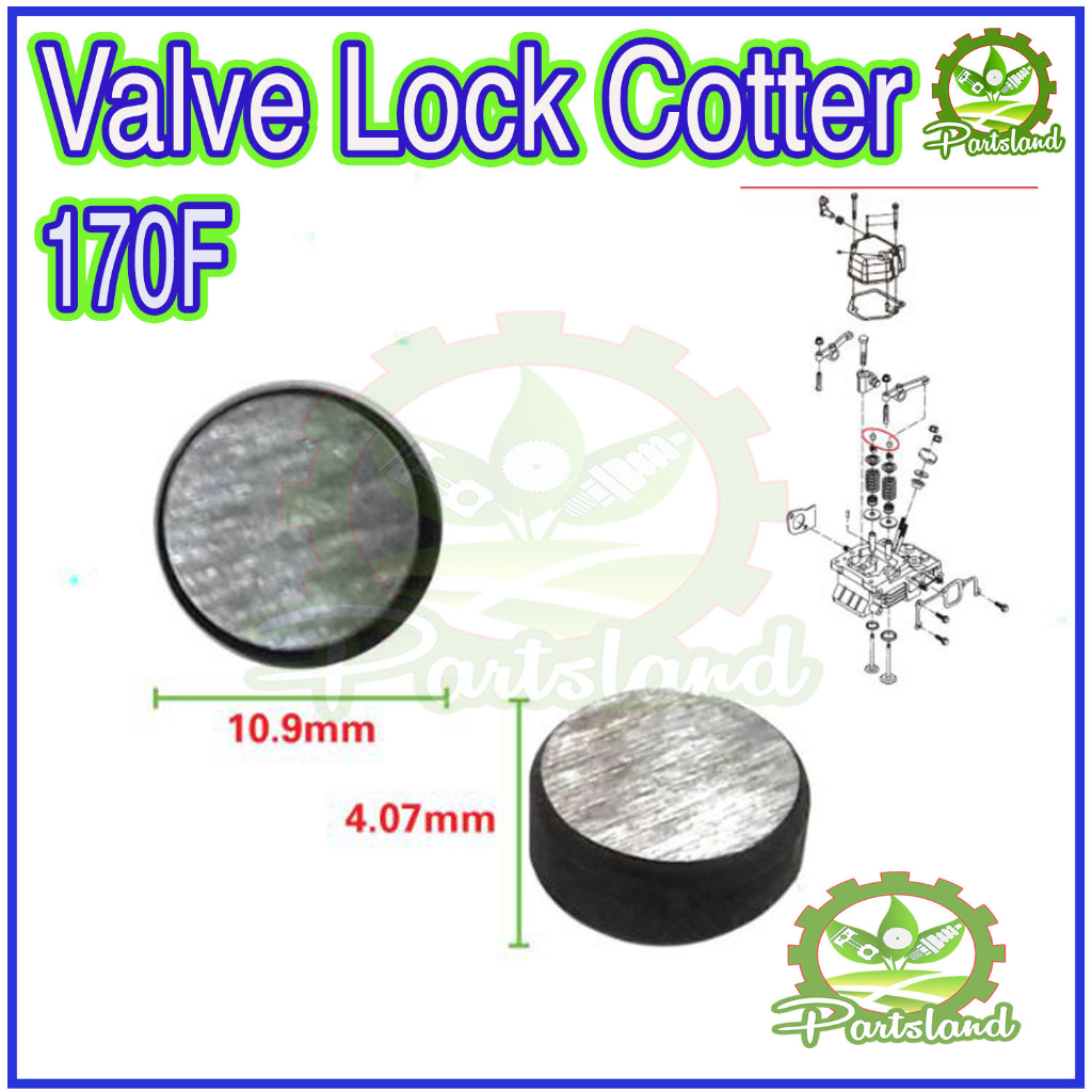 Valve Rotator Valve Lock Cotter For Takatak 170F and 178F Air-Cooled ...