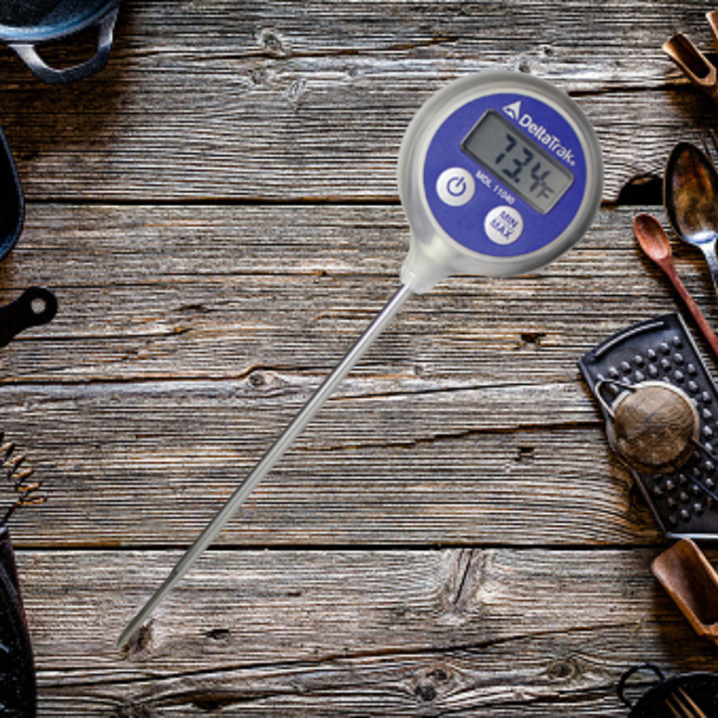 DeltaTrak 11040 FlashCheck Thermometer Lollipop Min/Max Auto-Cal w ...
