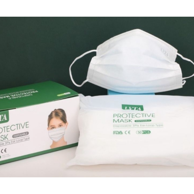 Face Mask 3ply 50PCS Per Pack Premium Quality Facemask LVTA MOUSON ...