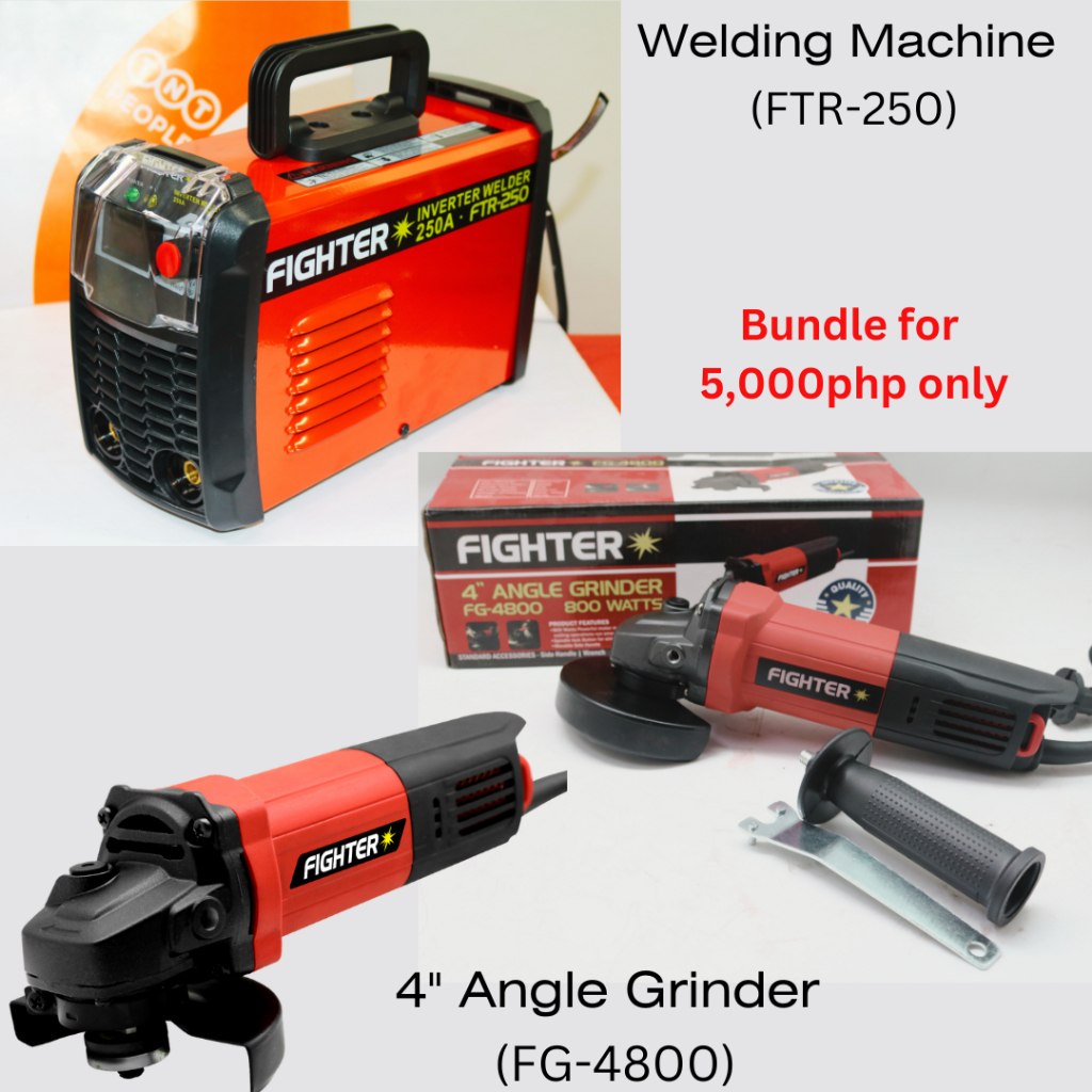 BUNDLE of Welding Machine (FTR-250) and 4” Angle Grinder (FG-4800 ...