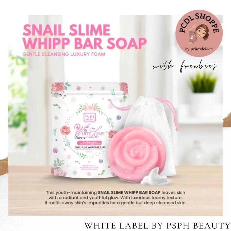 WHITE LABEL | SNAIL SLIME WHIPP BAR SOAP | PSPH BEAUTY | Shopee Philippines