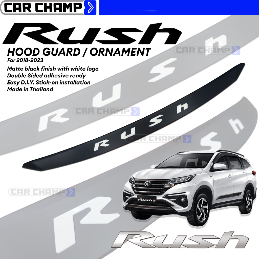 Toyota Rush 2018 to 2024 OEM Hood End / Hood Lip / Hood Guard Black ...
