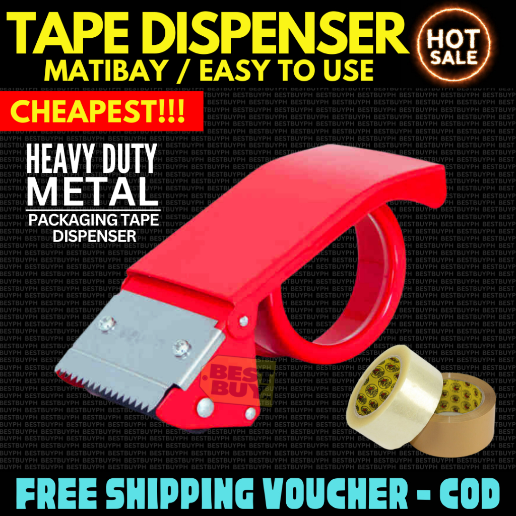 Tape Dispenser Metal Tape Cutter Packaging Tape Dispenser Heavy Duty ...