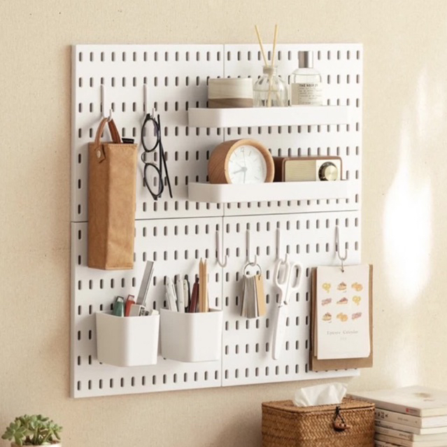 Pegboard Rack DIY Kitchen Rack Desk Organizer Spice Rack Sundries ...