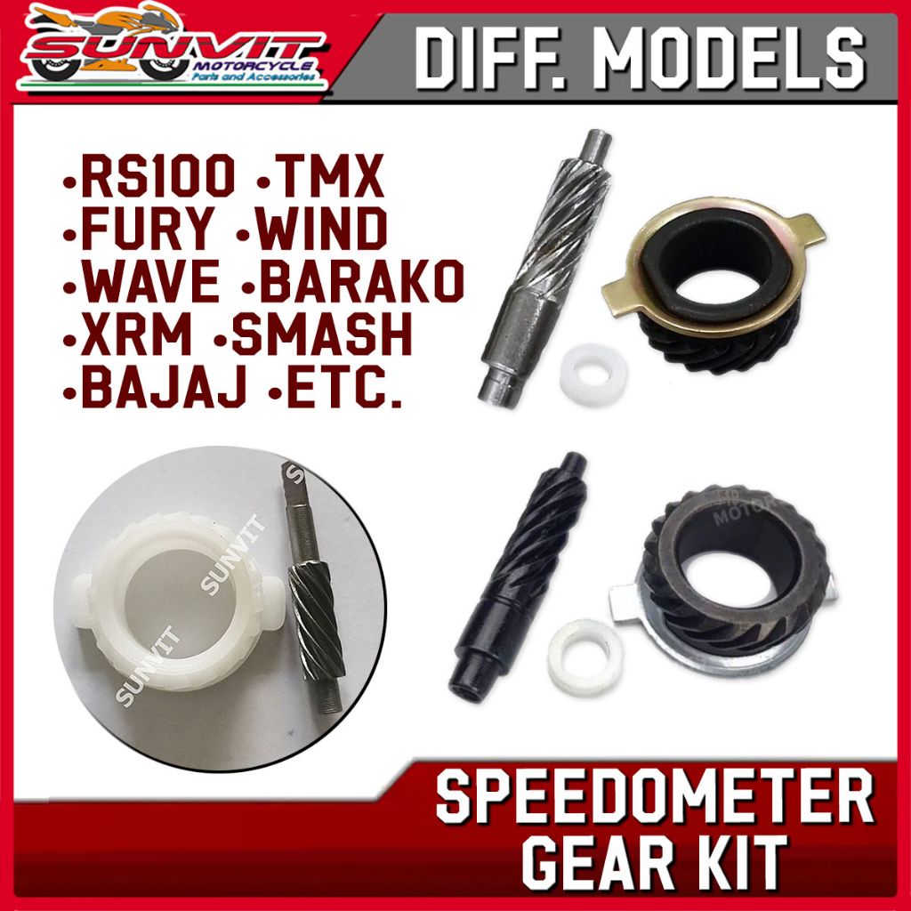 MOTORCYCLE SPEEDOMETER GEAR KIT RS100 ALPHA TMX CRYPTON FURY SMASH WIND ...