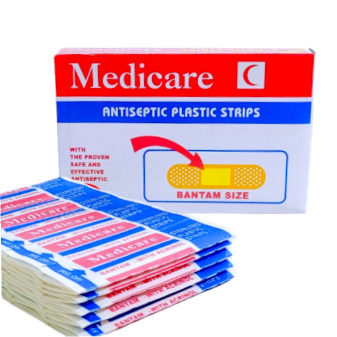 Band-aid (100Pieces Antiseptic Plastic Strips) | Shopee Philippines