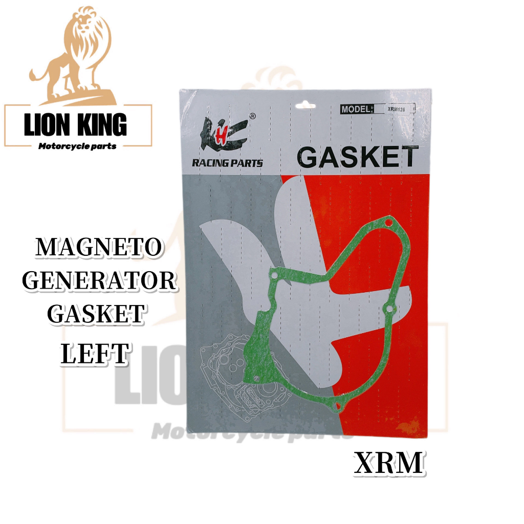 MOTORCYCLE PARTS MAGNETO GENERATOR GASKET LEFT FOR XRM | Shopee Philippines