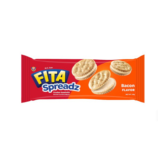 Fita Spreadz Sandwich Crackers Bacon 10 Pieces 25g | Shopee Philippines