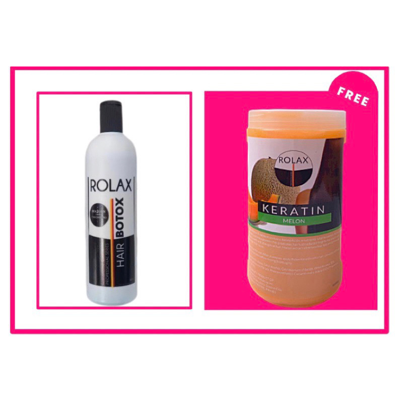 Rolax botox keratin 500ml get free keratin | Shopee Philippines
