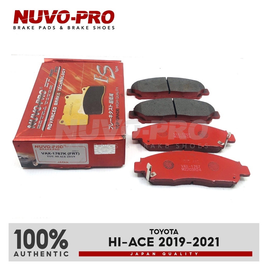 BRAKE DISC PAD TOYOTA HIACE COMMUTER DELUXE,GL SUPER GRANDIA 2019-21 ...