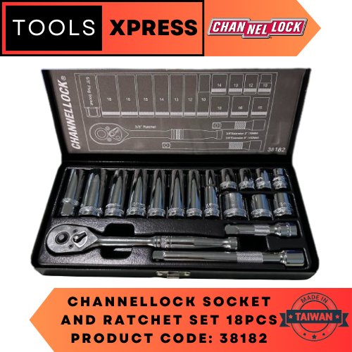 Channellock Socket and Ratchet Set 18pcs | Shopee Philippines