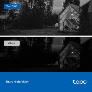 TP-Link Tapo TC65 Outdoor Security WiFi Smart Camera 3MP CCTV IP Camera ...
