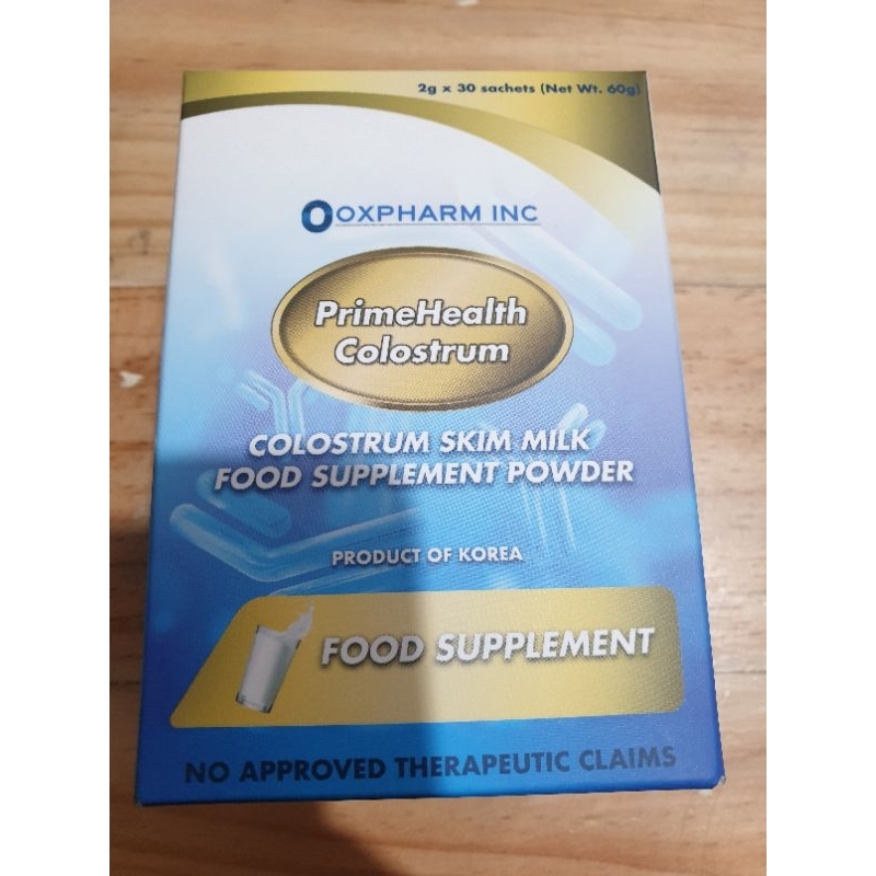 Colostrum skim milk food supplement powder Korean product box of 30's ...