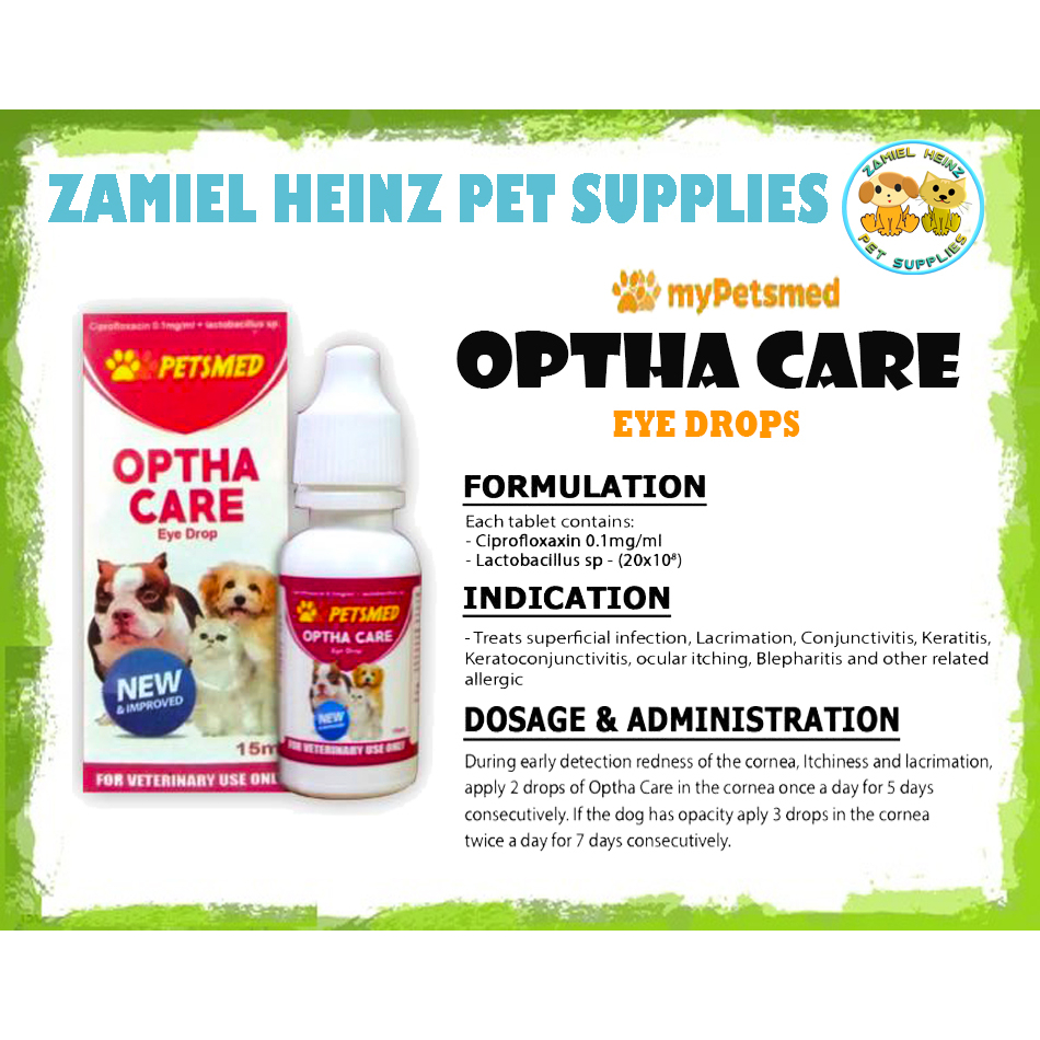 PetsMed OPTHA CARE Eye Drops | 15mL | Shopee Philippines