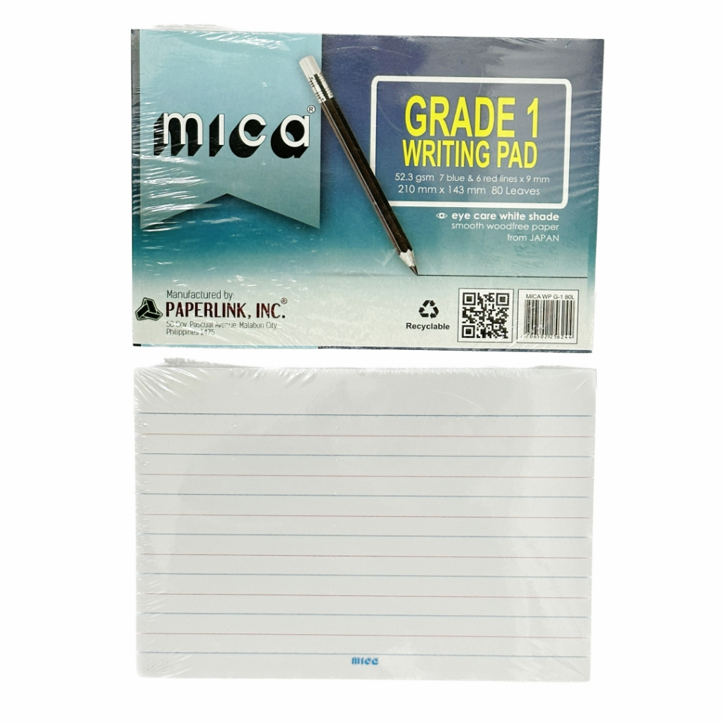 10PADS MICA Intermediate Pad Grade1 Grade 3 Writing pad | Shopee ...