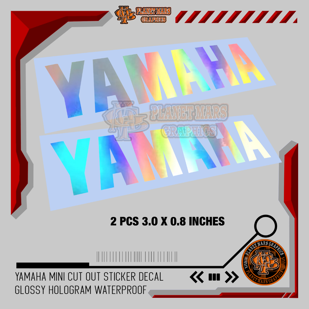 Yamaha Racing Sticker Decal Waterproof | Shopee Philippines