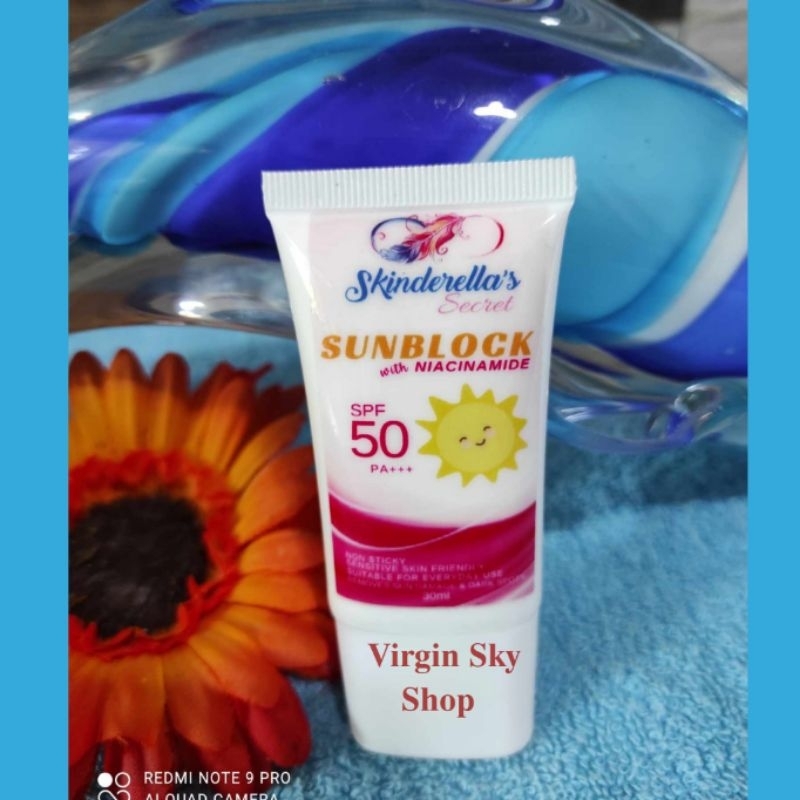 SKINDERELLA'S SECRET SUNBLOCK with NIACINAMIDE SPF50+++ | Shopee ...