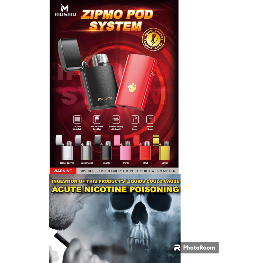 ZIPMO METAL POD SYSTEM 600 mAH w/ Free Metal Lace | Shopee Philippines