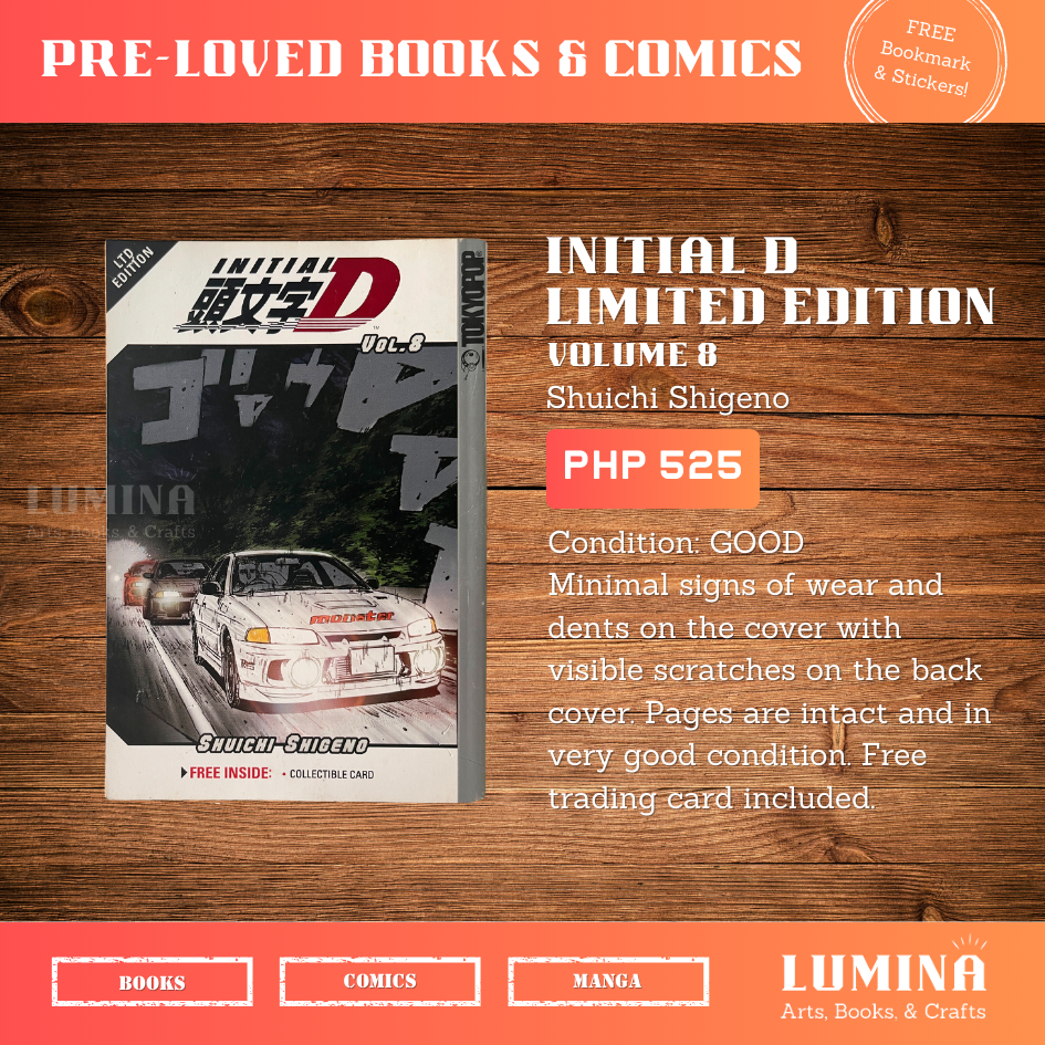 INITIAL D Limited Edition Volume 8 Shuichi Shigeno PRE-LOVED MANGA ...