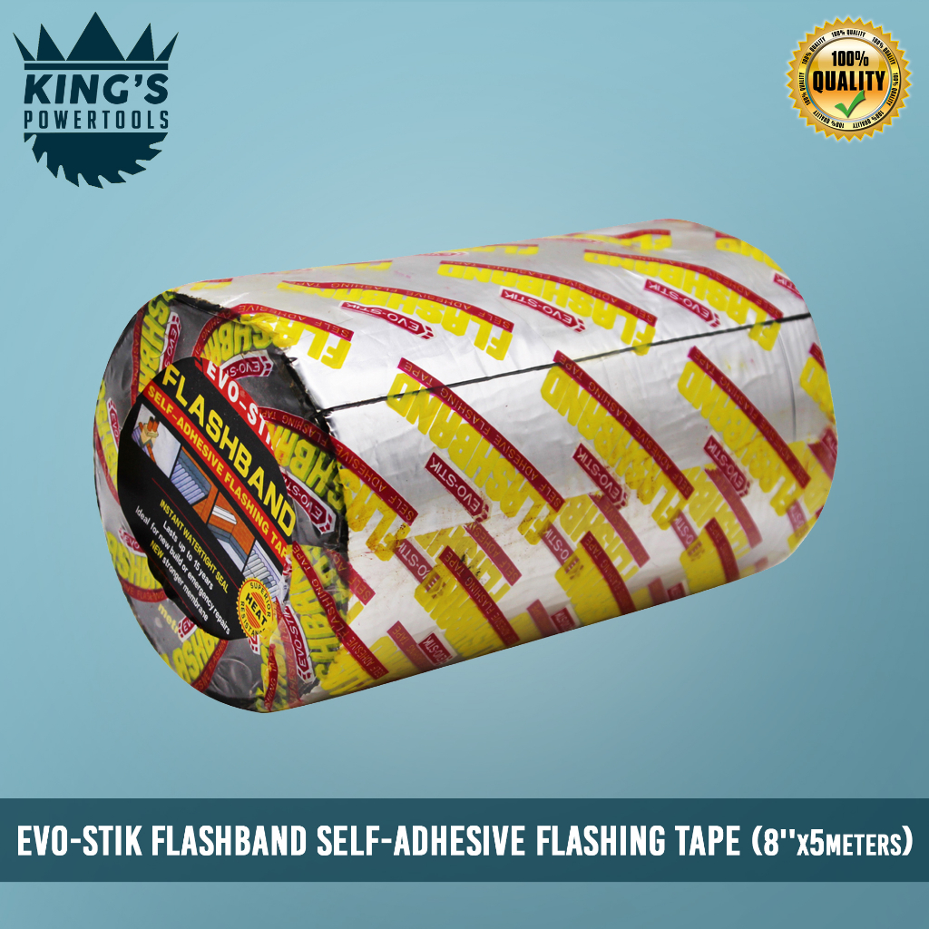 Evo-Stik Flashband Self-Adhesive Flashing Tape (4''x5meters / 8''x5meters) | Shopee Philippines