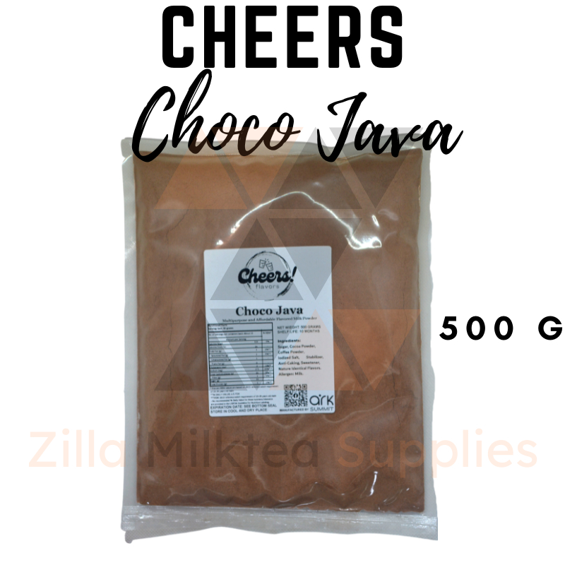 Cheers Choco Java Premium Powder Flavor 500g for MilkTea, Shakes and ...