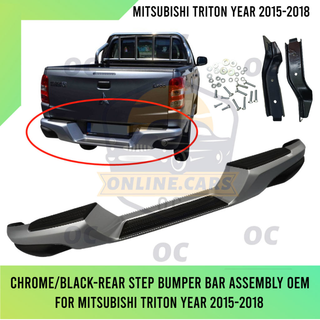 OC Mitsubishi Triton/Strada 2015 2016 2017 2018 OEM Steel Rear Bumper ...