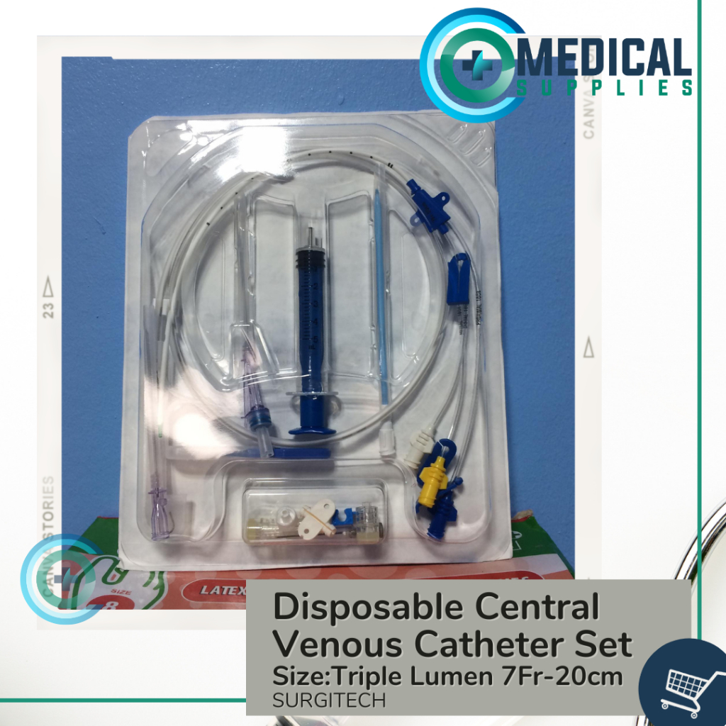 SURGITECH, Disposable Central Venous Catheter Set (Size: Triple Lumen ...