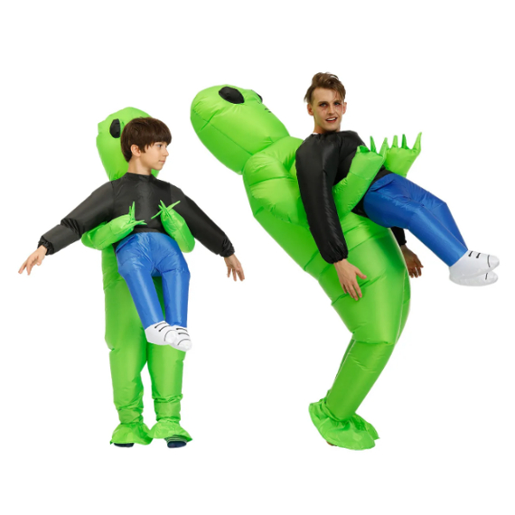 Alien Inflatable Carry me Costume for Adult and Kids Boys Girl Party ...
